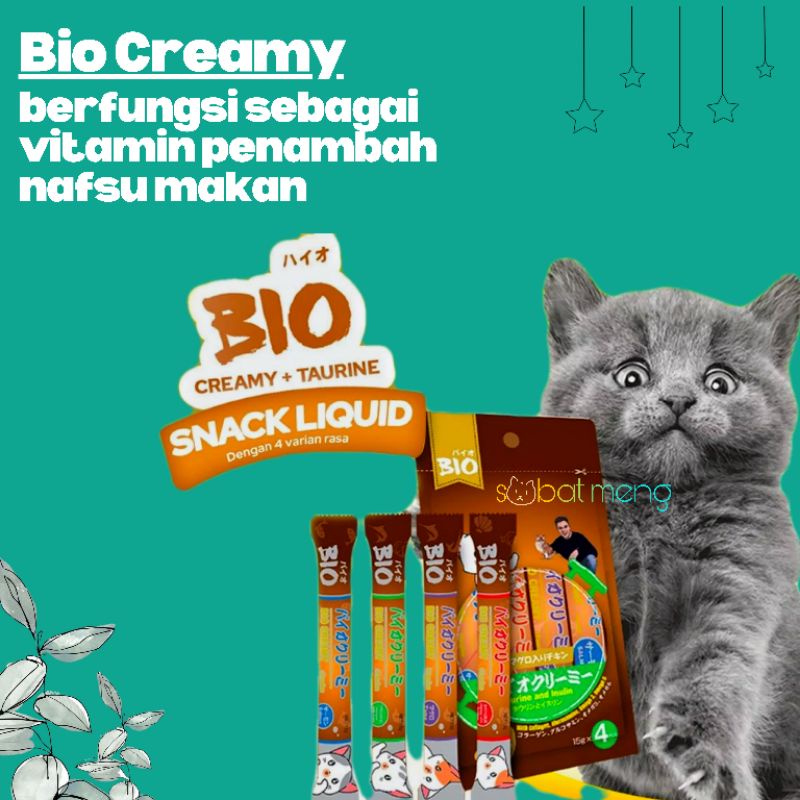 Jual BIO CREAMY CEMILAN KUCING | SNACK KUCING | BIO CREAMY | Shopee ...