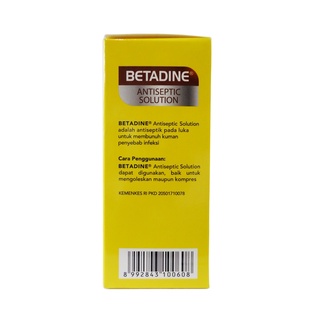 Jual Betadine Antiseptic Solution 15,30,60 ml / P3K / obat luka / infeksi / antiseptik ...