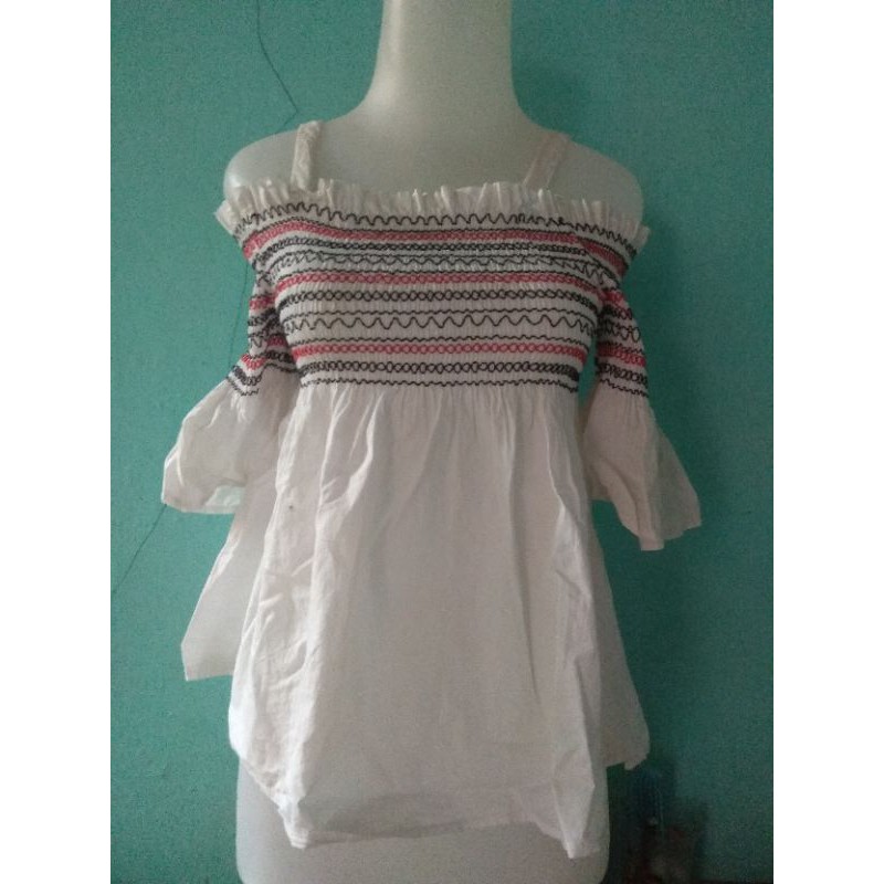 Jual Baju sabrina putih, baju pantai dll | Shopee Indonesia