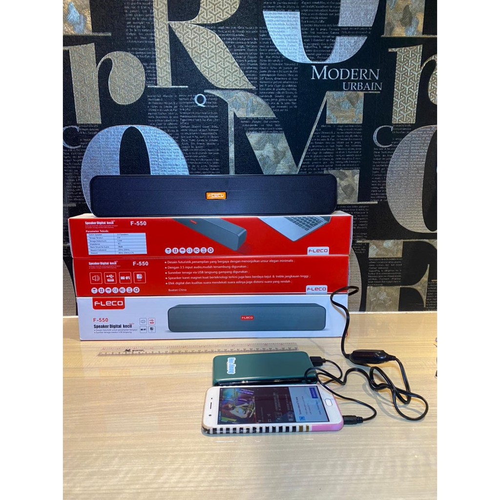 Jual SPEAKER KOMPUTER LAPTOP USB MULTIMEDIA Soundbar Fleco F-550/ GAMEN ...