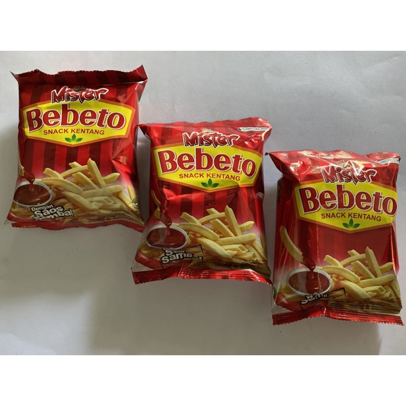 Jual Mister Bebeto Snack Kentan Dengan Saos Sambel 8g | Shopee Indonesia