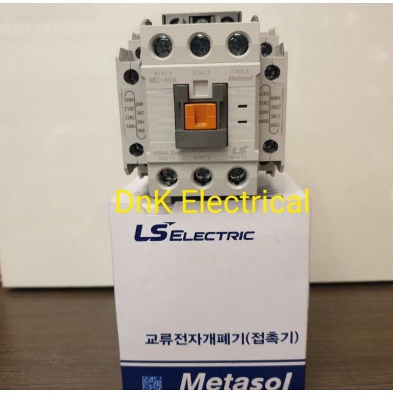 Jual Magnetic Contactor/Kontaktor 3 Pole 220VAC Metasol LS MC-40A/MC40A | Shopee Indonesia