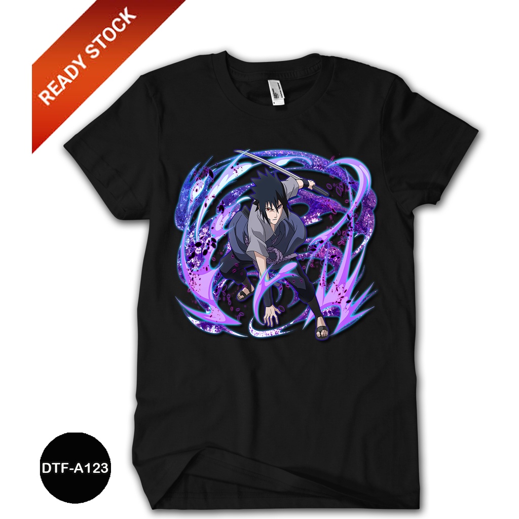 Jual Kaos Sasuke Uchiha Naruto Baju Anak Katun Premium #DTF-A123 ...