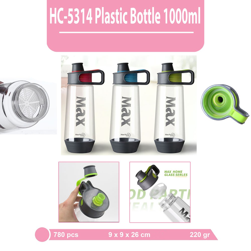 Jual Botol Minum Lari Tumbler Plastik Maxhome HC-5314 ORIGINAL 1 L ...