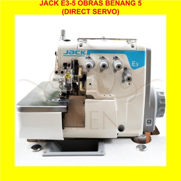 Jual Mesin Neci Direct Servo Jack E3-5 E 5 Jahit Obras Benang 5 Kaos LEEN | Shopee Indonesia