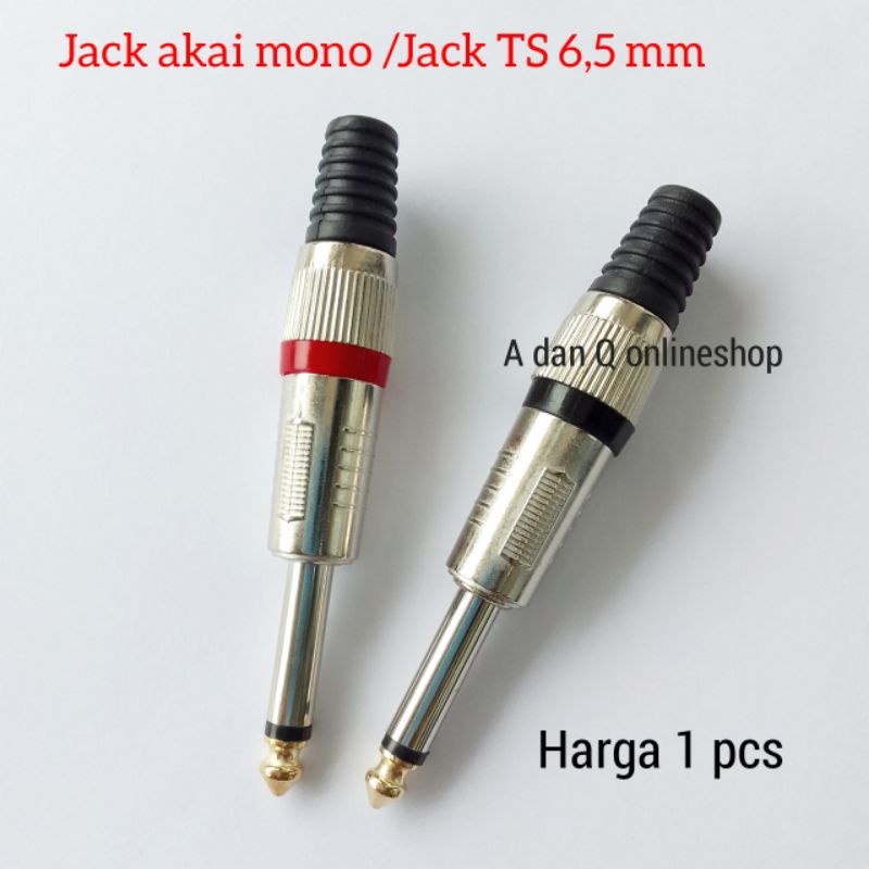 Jual Jack akai mono / jack TS 6,5 mm / jack toa | Shopee Indonesia