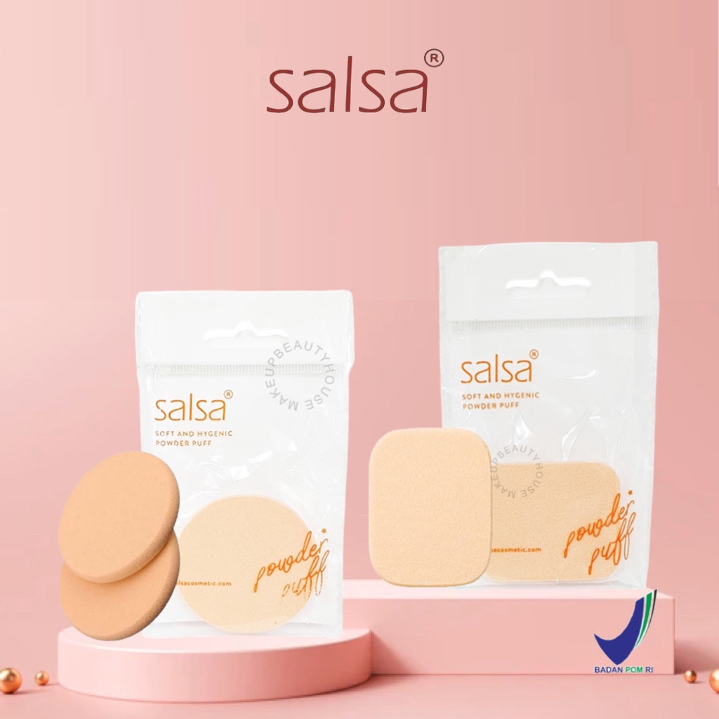 Jual SALSA Sponge Bedak Bulat / Persegi | Soft And Hygenic Powder Puff ...