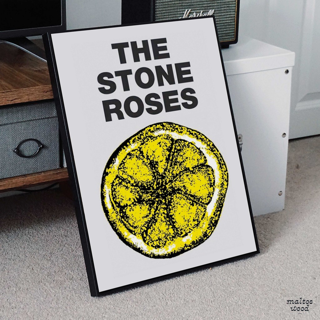 Jual Poster The Stone Roses (Lemon) + Frame | Shopee Indonesia