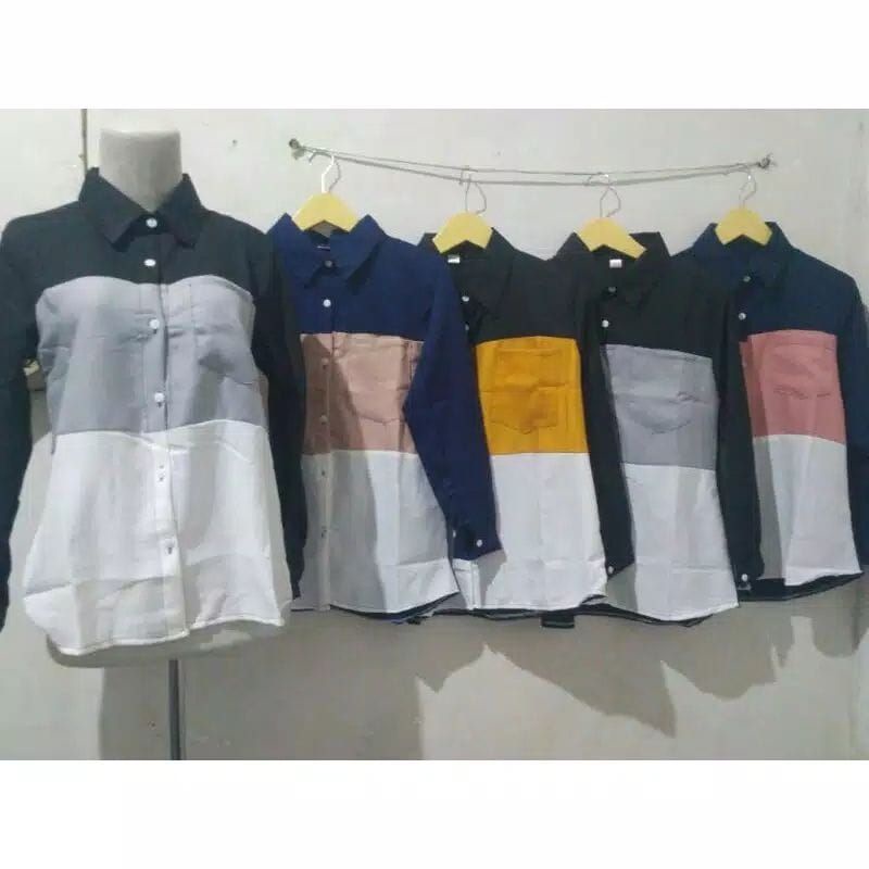 Jual LS - 1KG MUAT 7PCS | CANDY TONE SHIRT / KEMEJA POLOS MOSCREPE / KEMEJA TRITONE / KEMEJA 3 ...