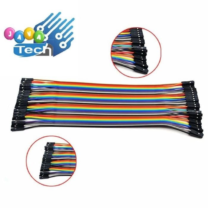 Jual Kabel Jumper Female - Female 40pcs 10cm 2.54mm Breadboard Arduino ...