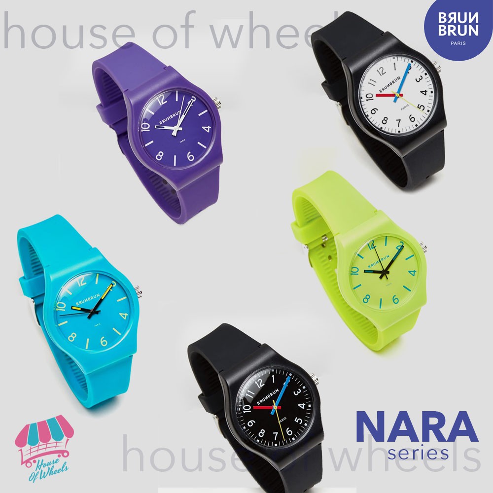 Jual BrunBrun watch color pop NARA | NEO BOO jam tangan karet silikon ...