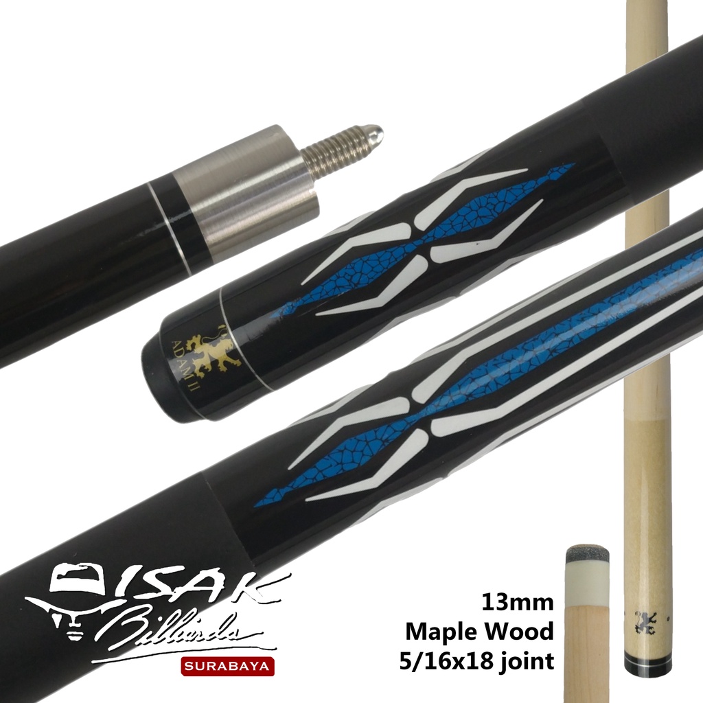 Jual Adam II Pool Cue Series 02 - Premium Maple Stick Billiard Stik ...