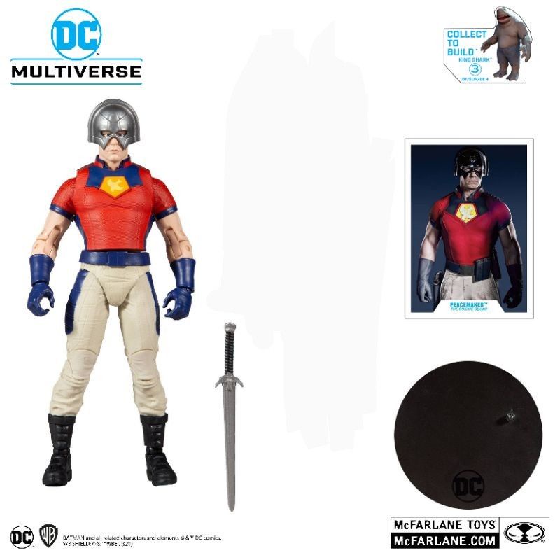 Jual MCFARLANE TOYS MULTIVERSE PEACEMAKER KING SHARK THE SUICIDE SQUAD ...