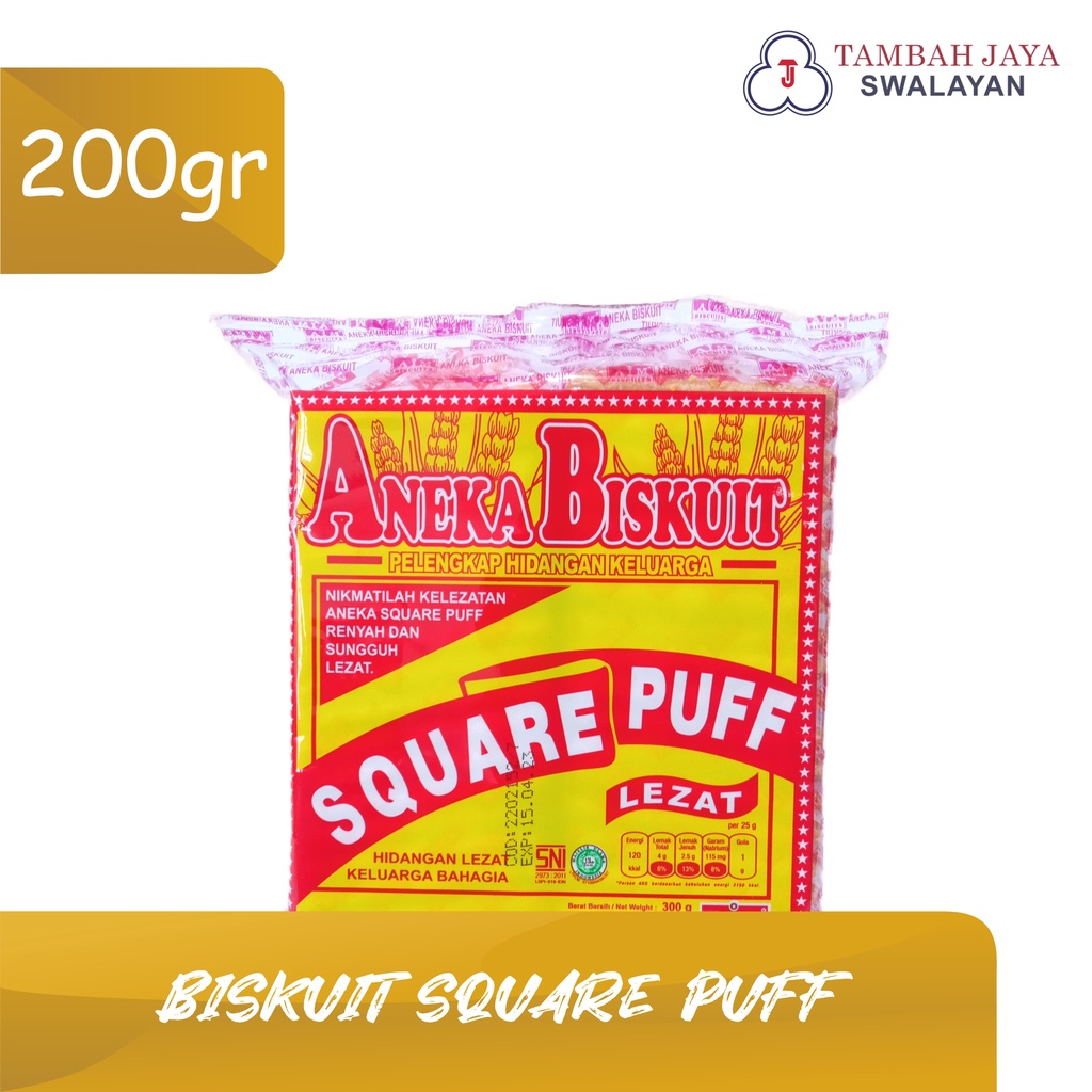 Jual Aneka Biskuit Square Puff [300gr] | Shopee Indonesia