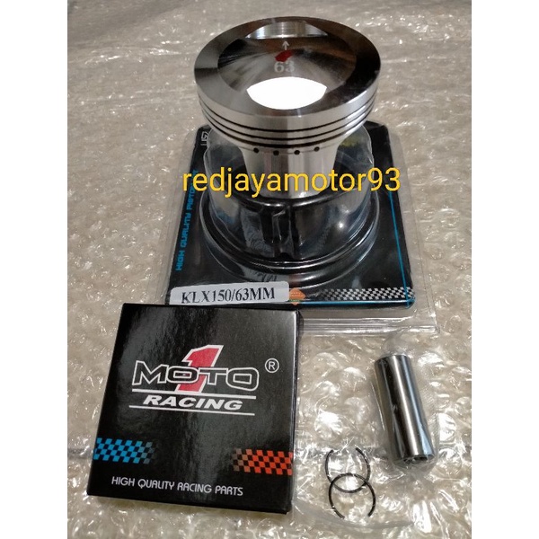 Jual piston kit moto 1 KLX 150/d tracker 150 piston kit bore up dome ...