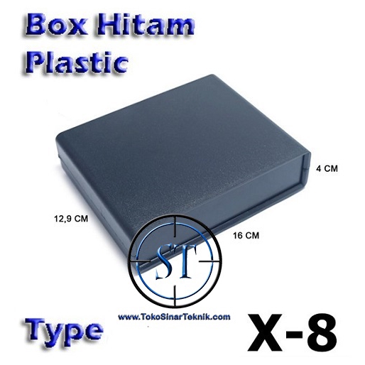 Jual Box Hitam Plastik Project Type G 160x130x40mm Kotak Case Enclosure ...