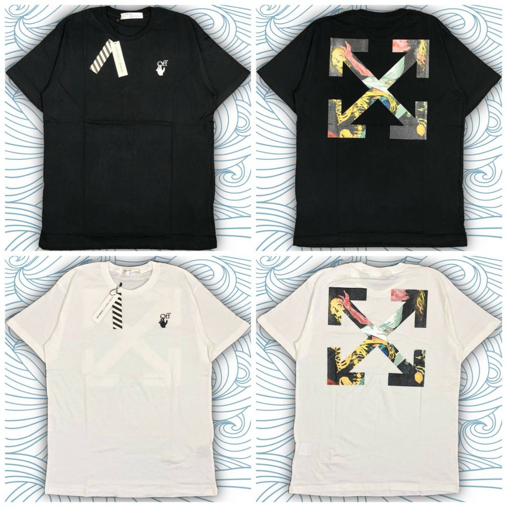 Jual T SHIRT KAOS OFF WHITE PASCAL ARROW BLACK WHITE MIRROR PREMIUM ...