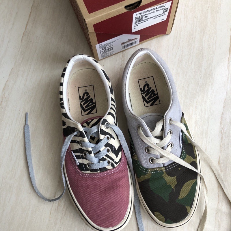 Jual vans mismatch camo and zebra (authentic) | Shopee Indonesia