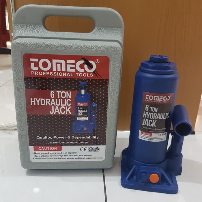 Jual Tomeco Dongkrak Botol 6 Ton hydraulic jack 6t bottle jack | Shopee ...