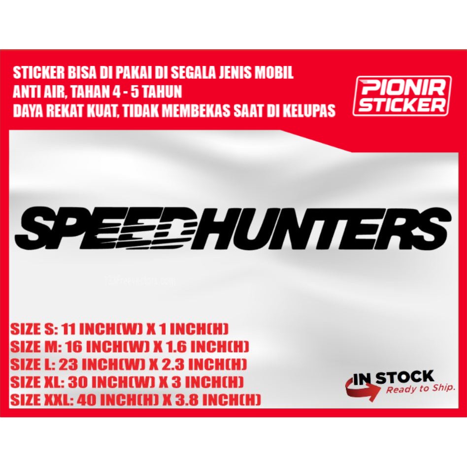Jual Speedhunters Car Sticker | Shopee Indonesia