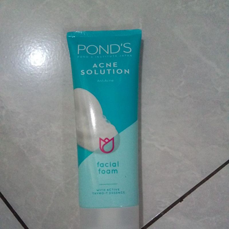 Jual Sabun Cuci Muka Ponds 100gr Acne Solution Biru Shopee Indonesia