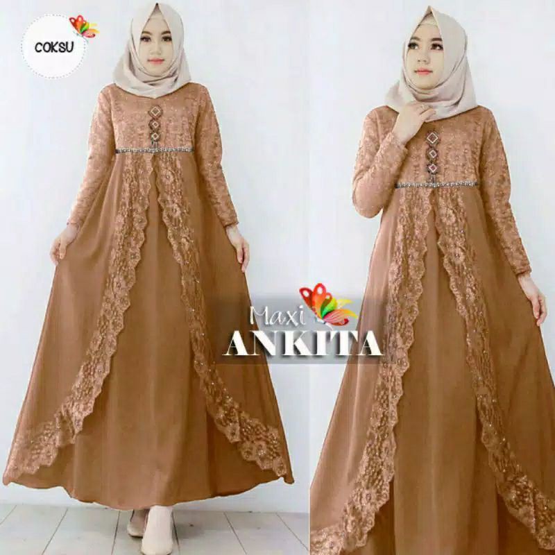 Jual ANJS - Busana Muslim Gamis Murah Gaun Pesta Muslimah Baju Pesta Wanita Kondangan Mewah ...