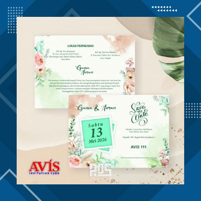Jual Blangko undangan AVIS 111 blanko kosong ROS Printing Design Tuban ...