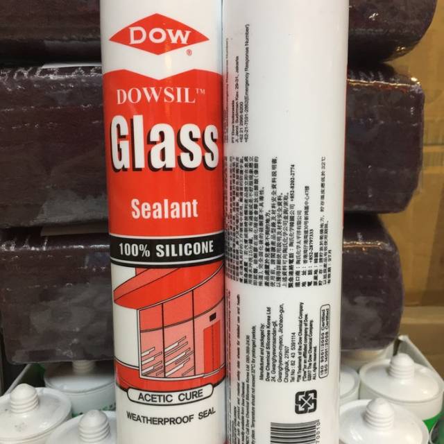 Jual DOW Dowsil Glass Corning Asam Lem Kaca Silicone Sealant | Shopee Indonesia