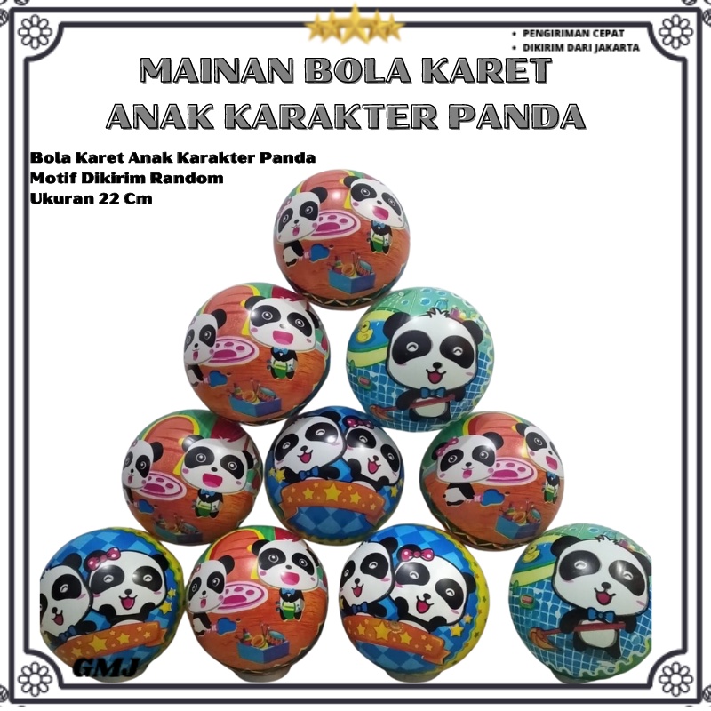 Jual Mainan Anak Bola Karet Motif Panda Anak Laki - Laki Dan Perempuan GMJ | Shopee Indonesia