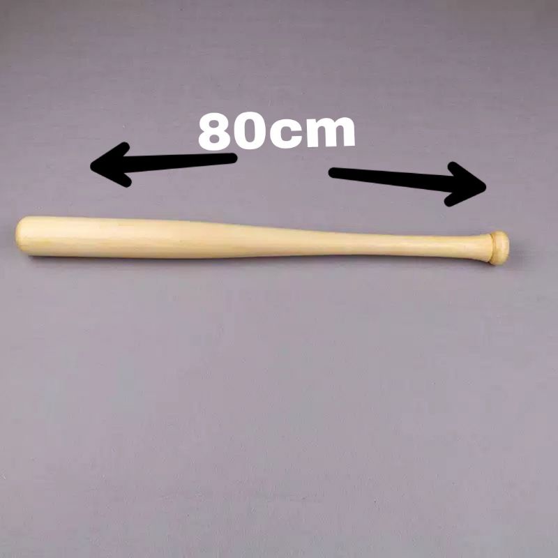 Jual Tongkat baseball kayu stick bat softball ukuran 80cm | Shopee ...