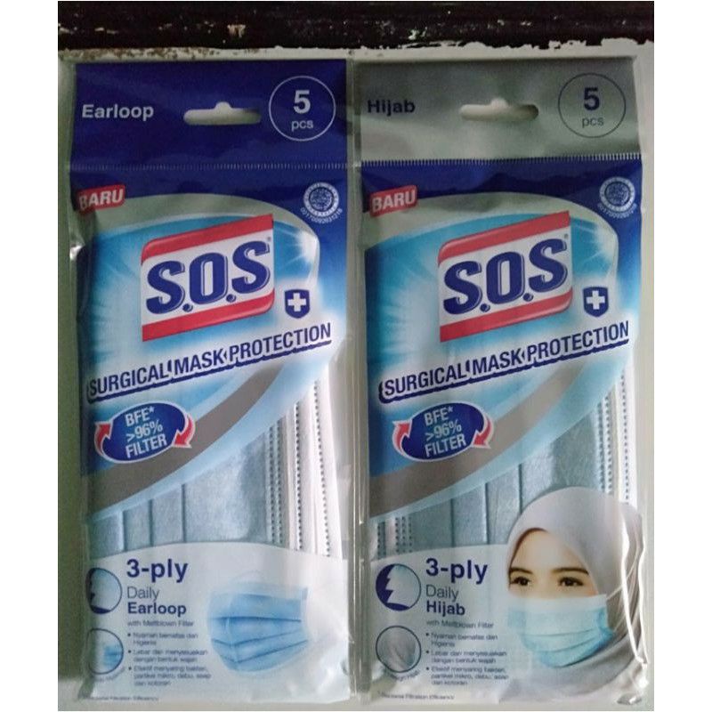 Jual sos masker surgical hijah dan earloop | Shopee Indonesia