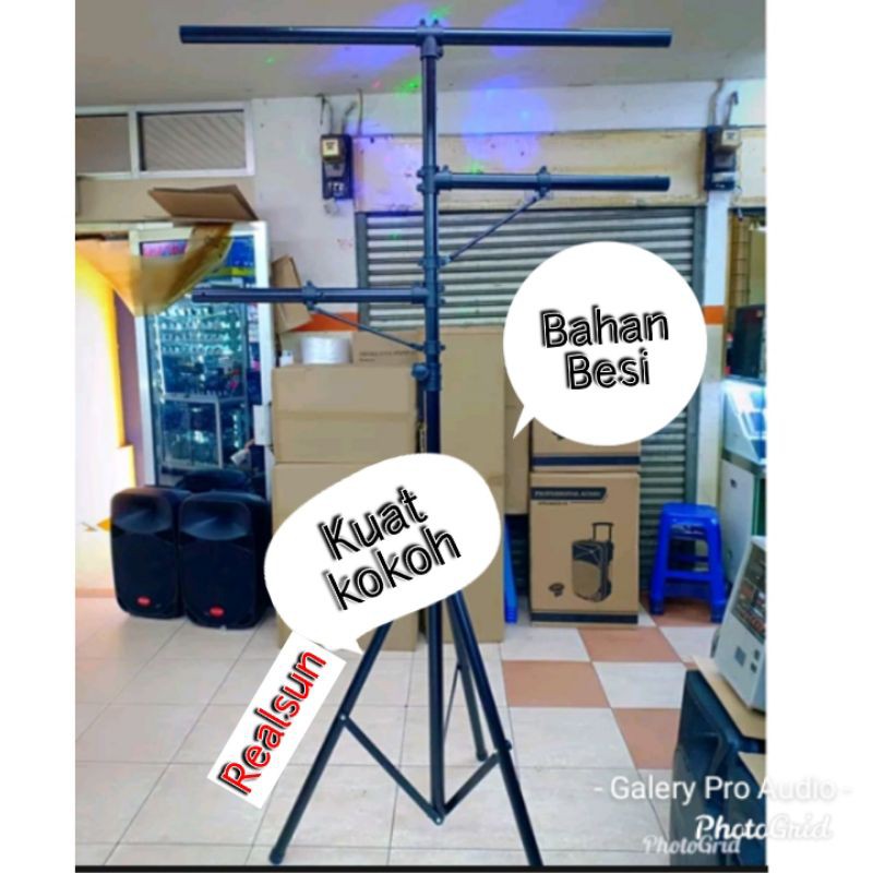 Jual stand lighting parled / tripod lampu lighting tinggi ±max 3,8meter ...