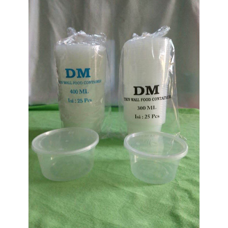 Jual THINWALL CUP ROUND PLASTIK FOOD GRADE 300ml / 400ml HARGA PERPACK ( ISI 25PCS ) | Shopee ...