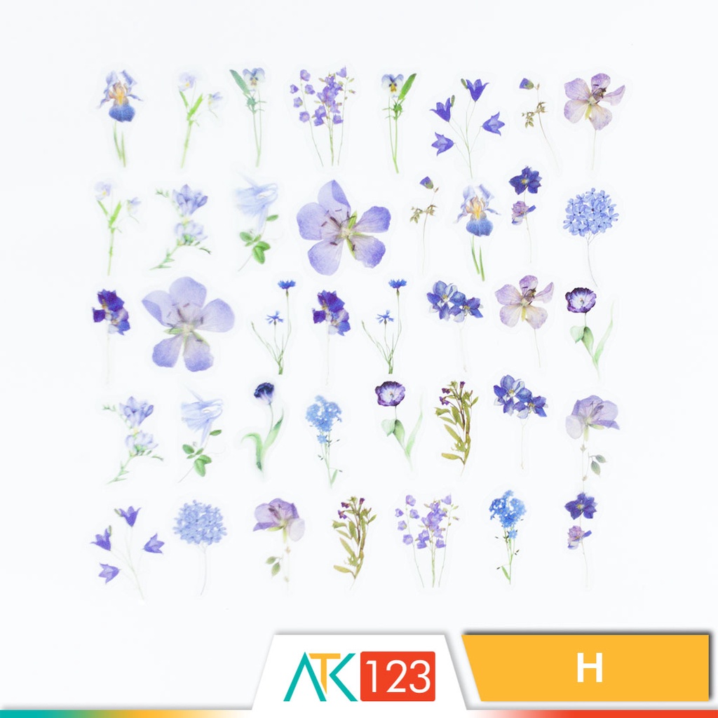 Jual Stiker Estetik Alam / Bunga / Daun / Jamur / Nature / Floral ...