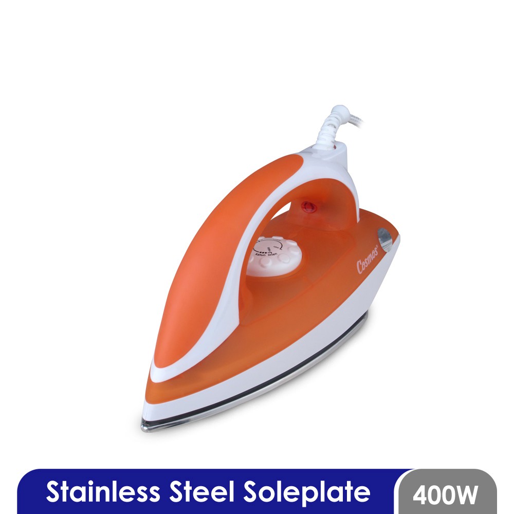 Jual SETRIKA LISTRIK COSMOS CIS 418 STAINLESS STEEL 400 WATT | Shopee ...