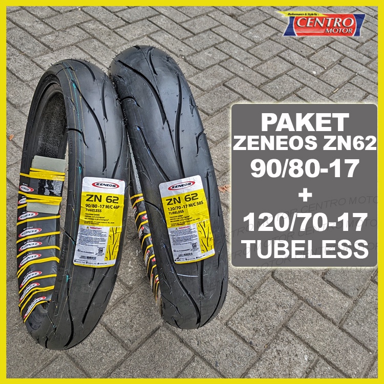 Jual BAN ZENEOS ZN62 90/80-17 + 120/70-17 PAKET BAN NEW VIXION | Shopee ...