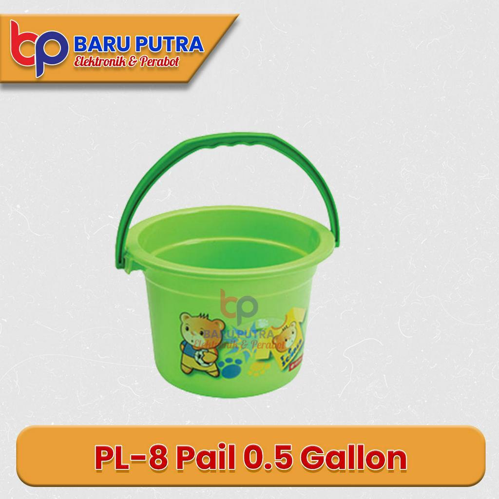 Jual Ember PL-8 LION STAR Pail 0.5 Gallons / 1/2 Galon / Ember Kecil ...
