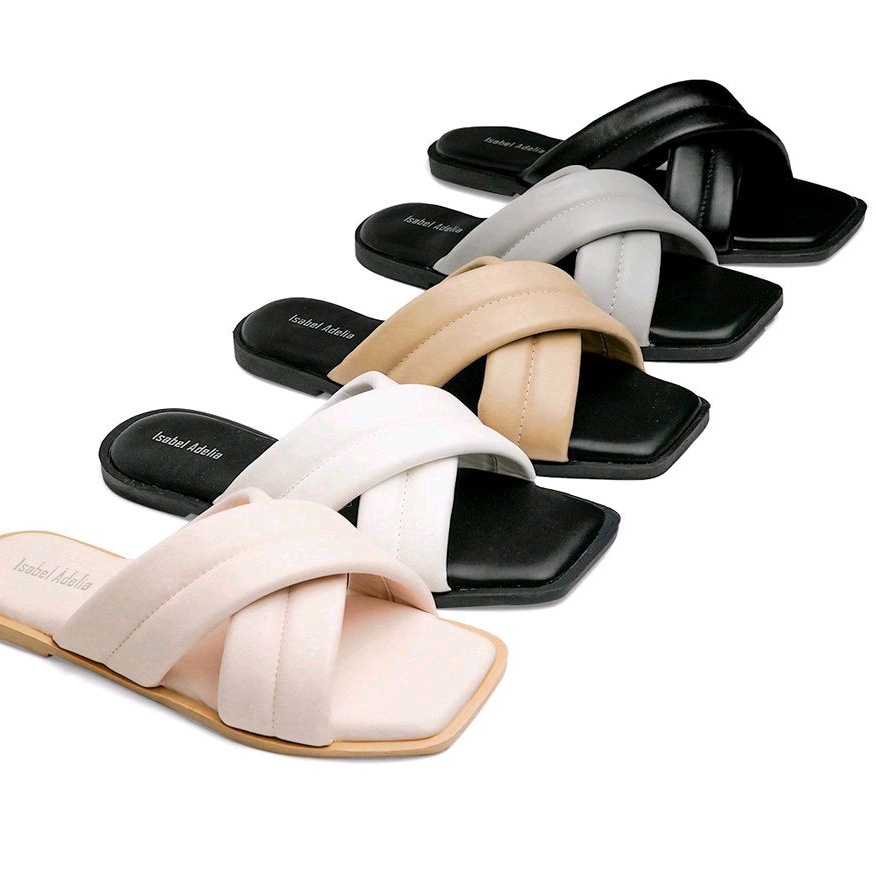 Jual Sendal Wanita Kekinian DEOK SUN Puffy Slip Sandal Teplek Tali ...