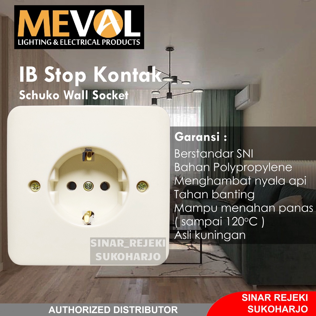 Jual MEVAL Saklar IB Model New Gee Engkel / Seri / Stop Kontak / Engkel Stop Arde / Stop TV ...