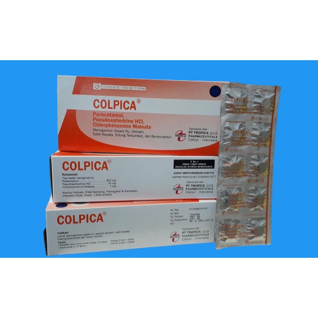 Jual COLPICA TABLET (TROPICA) ISI 10 STRIP | Shopee Indonesia