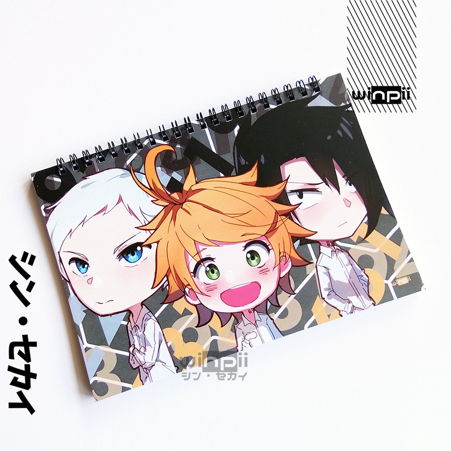 Jual Notebook All Member Anime Yakusoku no Neverland | Shopee Indonesia