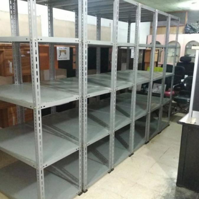 Jual Rak Besi Susun Siku Lubang, Lemari Penyimpanan 100X40X200 Kak_Isel ...