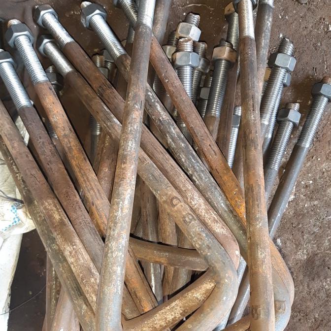 Jual Baut Angkur L M19 X 500M X 100Mm Atau Anchorbolt 3/4 50Cm X 10Cm ...