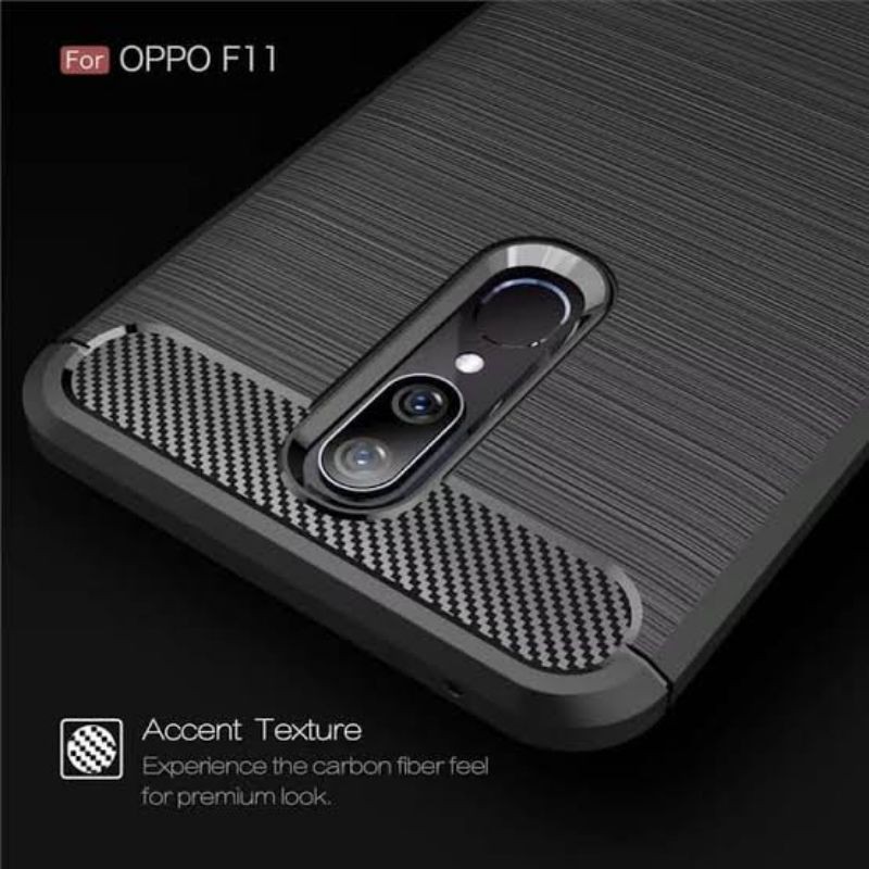 Jual OPPO F11 CASE SLIM FIT CARBON SOFTCASE FIBER MULTI IPAKY CARBON ...