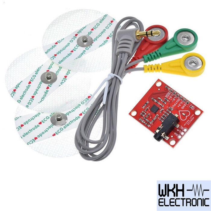 Jual Modul Sensor ECG EKG Electrocardiogram AD8232 pulse Heart Rate ...