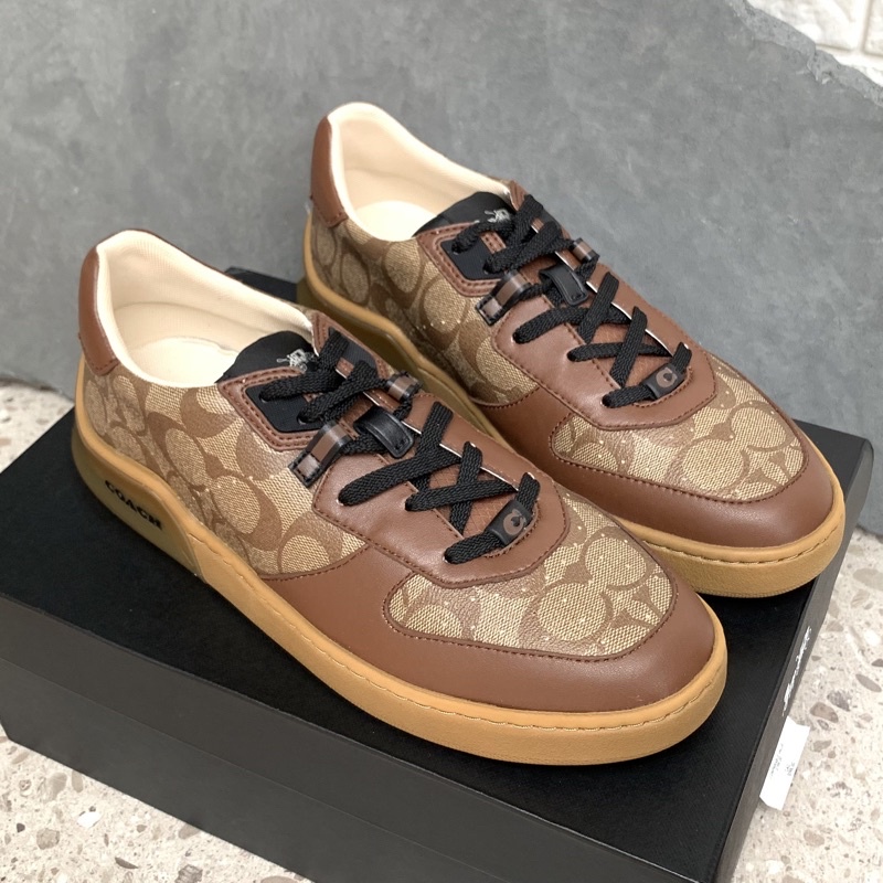 Jual Coach Citysole Court Khaki Signature shoes | Shopee Indonesia