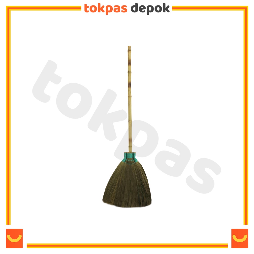 Jual Sapu Rayung Tradisional / Sapu Ijuk Jerami Gagang Bambu Ikat Rafia ...