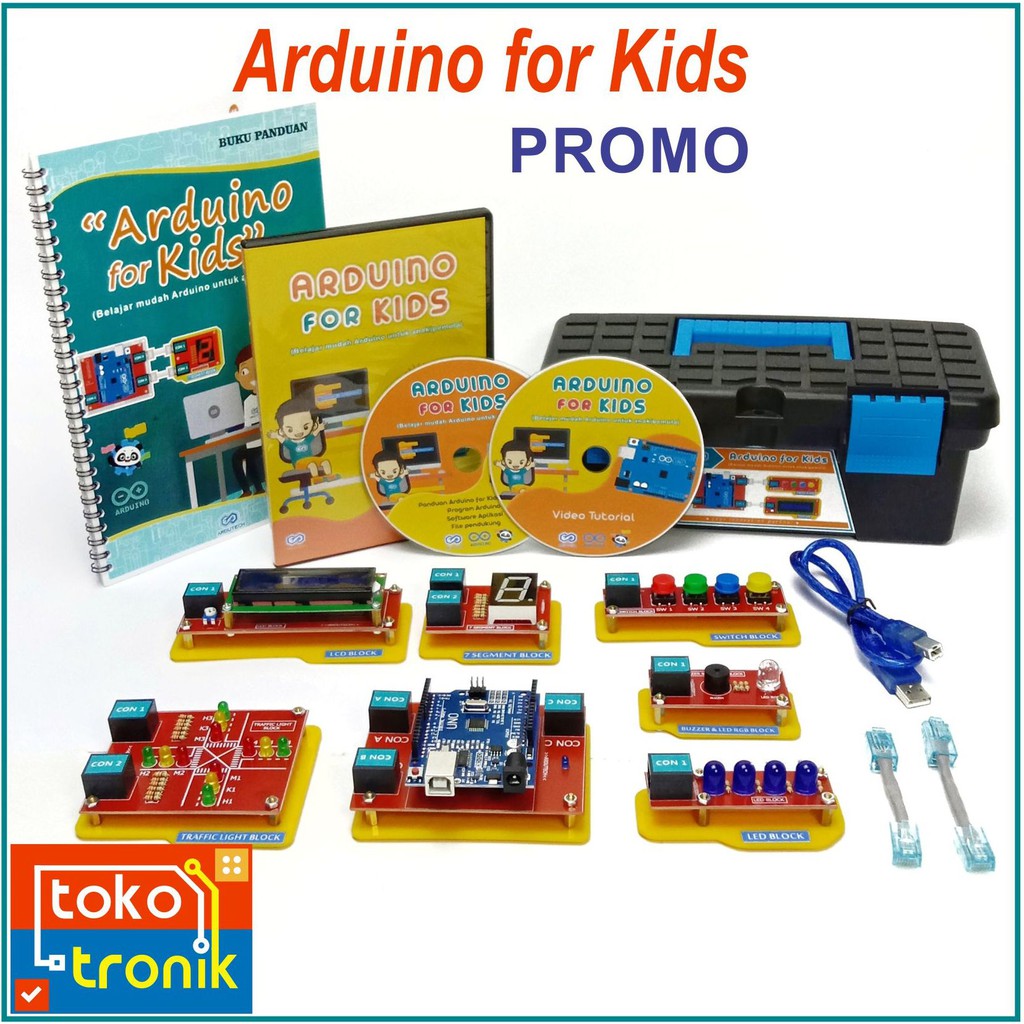 Jual Arduino for Kids - Paket Belajar Mudah Pemrograman Arduino untuk Anak | Shopee Indonesia