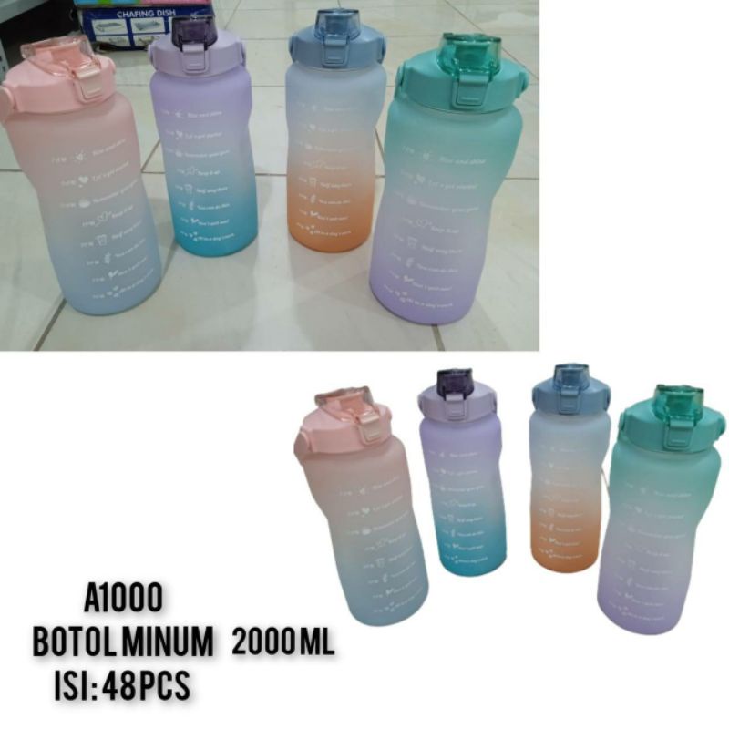 Jual botol viral 2 liter gradasi non sticker | Shopee Indonesia