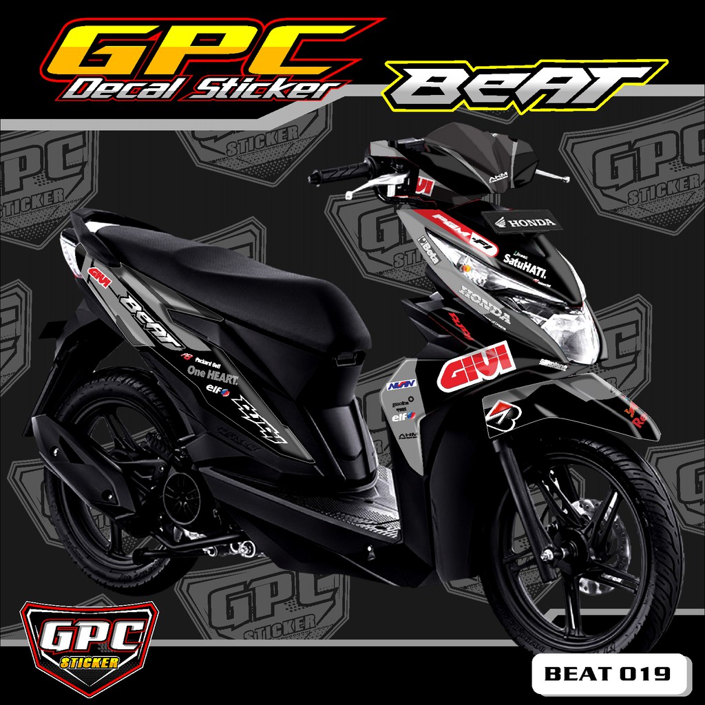 Jual Decal Sticker Honda Beat Fullbody Custom Desain-dekal Beat GPC-019 ...
